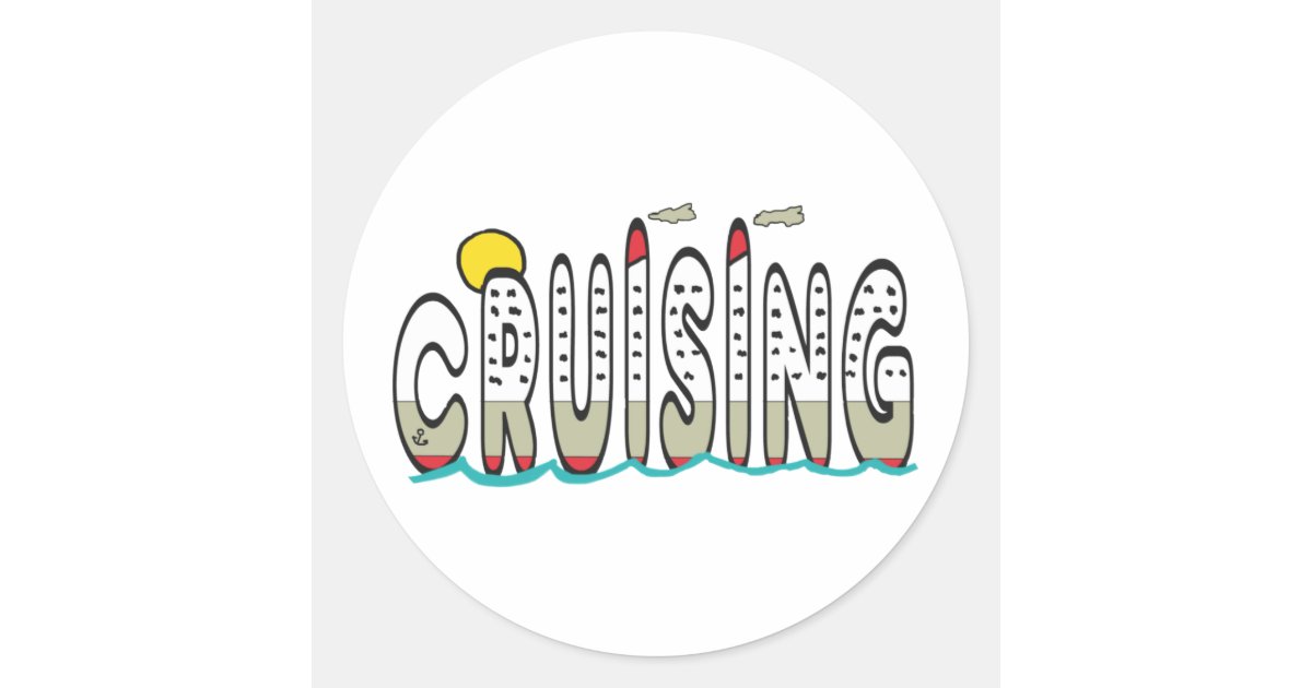 Cruising Classic Round Sticker | Zazzle