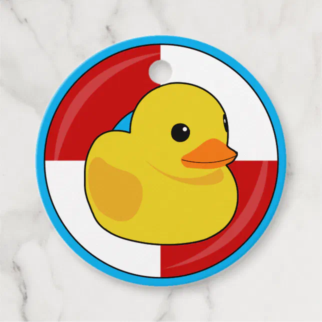 Cruising Ducks Hide and Seek Rubber Duck Favor Tags | Zazzle