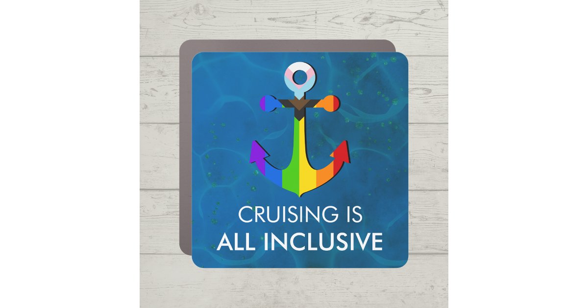 Cruising is all inclusive LGBTQ Cruise Door Decor Car Magnet | Zazzle
