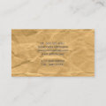 Crumpled Paper Business Card | Zazzle