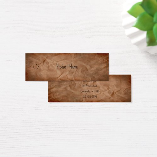 Crumpled Paper Hang Tag Business Card Templates