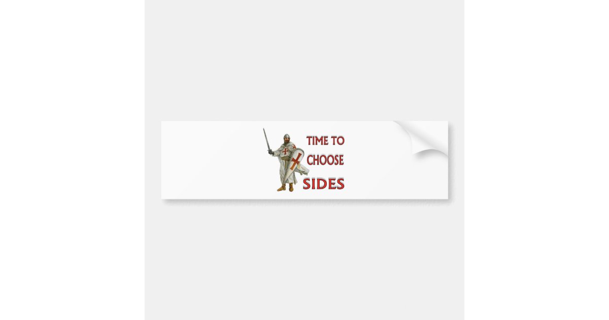 CRUSADER BUMPER STICKER | Zazzle
