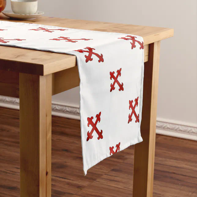 Crusader Cross Short Table Runner | Zazzle