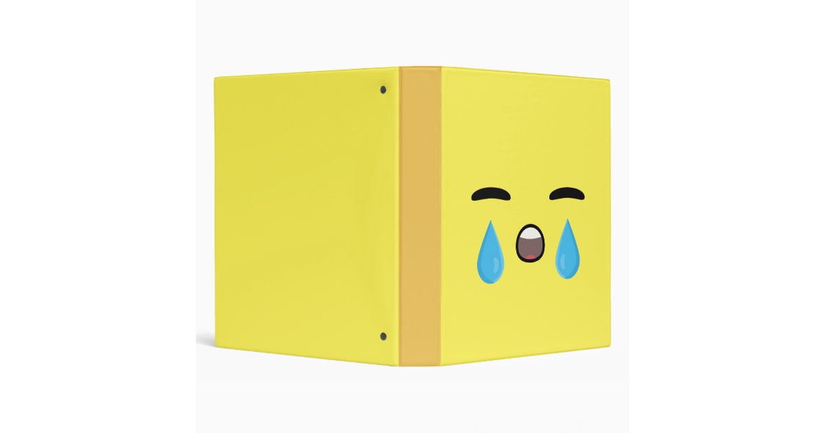 Cry Emoji Binder | Zazzle