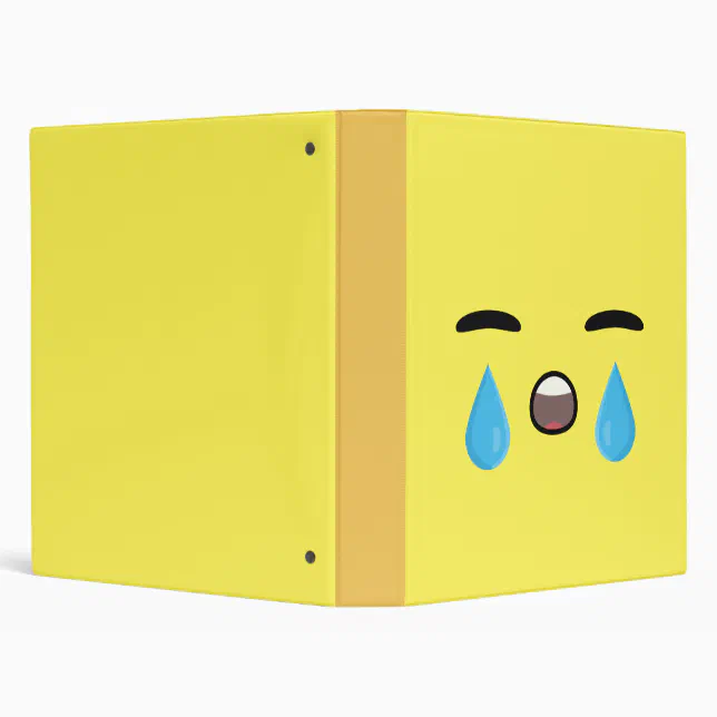 Cry Emoji Binder | Zazzle