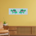 Crying Eyes turquoise Poster Print | Zazzle