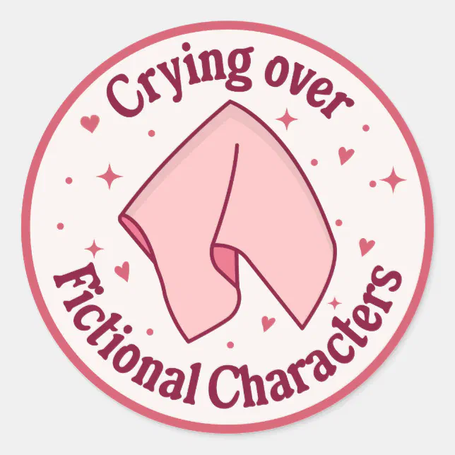 Crying Over Fictional Characters Bookish Book Love Classic Round ...