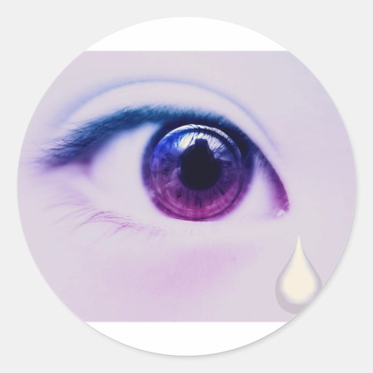 Crying Tears Sticker | Zazzle.com