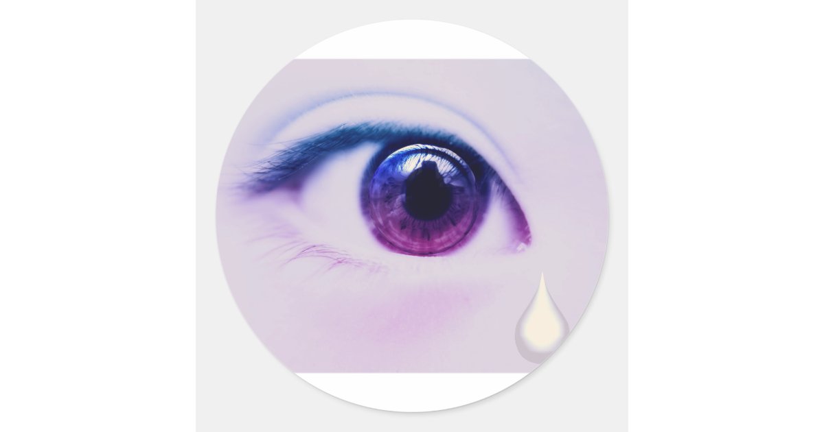 Crying Tears Sticker | Zazzle