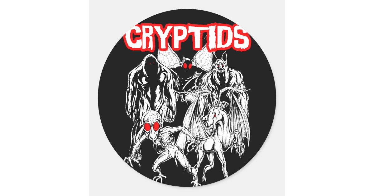 Cryptids Classic Round Sticker | Zazzle
