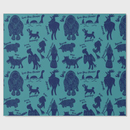 Cryptids Cryptozoology Identification Guide Wrappi Wrapping Paper | Zazzle