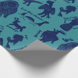 Cryptids Cryptozoology Identification Guide Wrappi Wrapping Paper | Zazzle