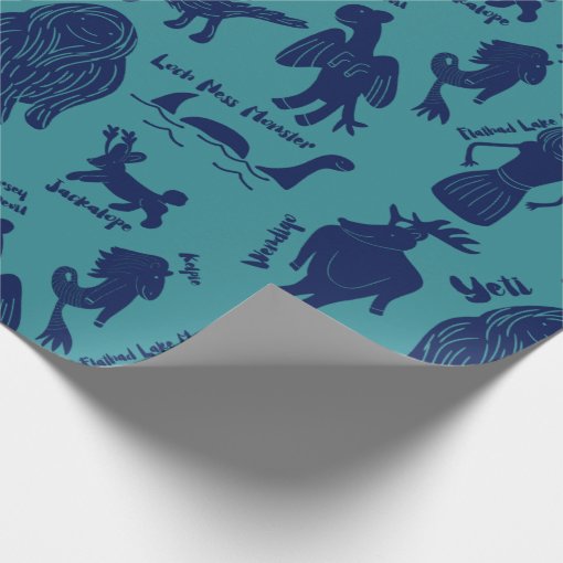 Cryptids Cryptozoology Identification Guide Wrappi Wrapping Paper | Zazzle