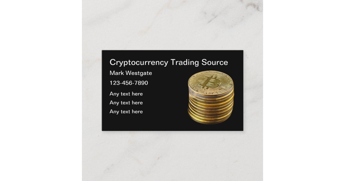 Cryptocurrency Business Cards Template | Zazzle