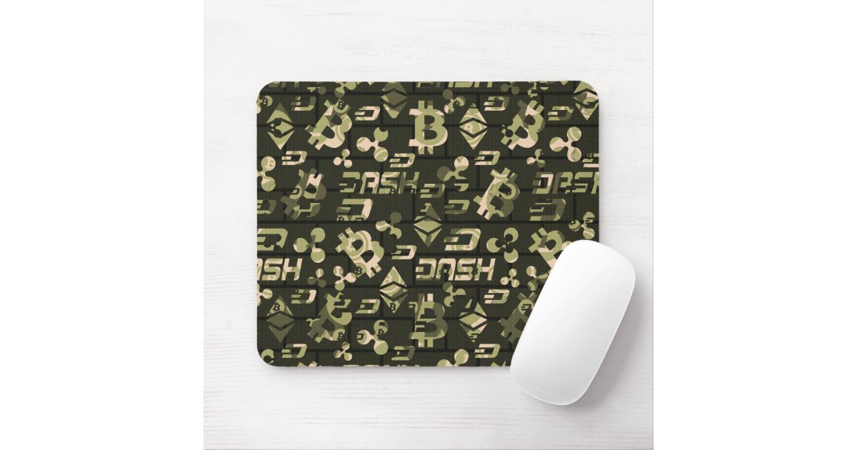 Cryptocurrency pattern mouse pad | Zazzle