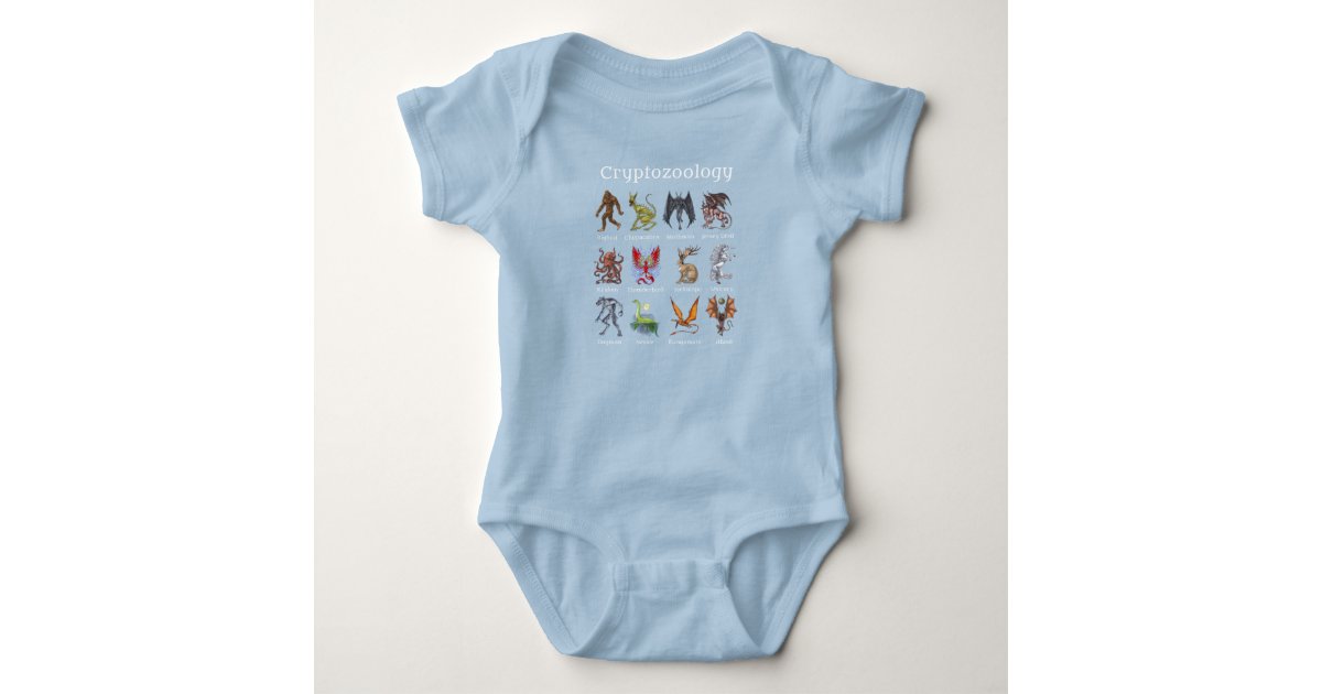 Cryptozoology Cryptid Creatures Baby Bodysuit | Zazzle
