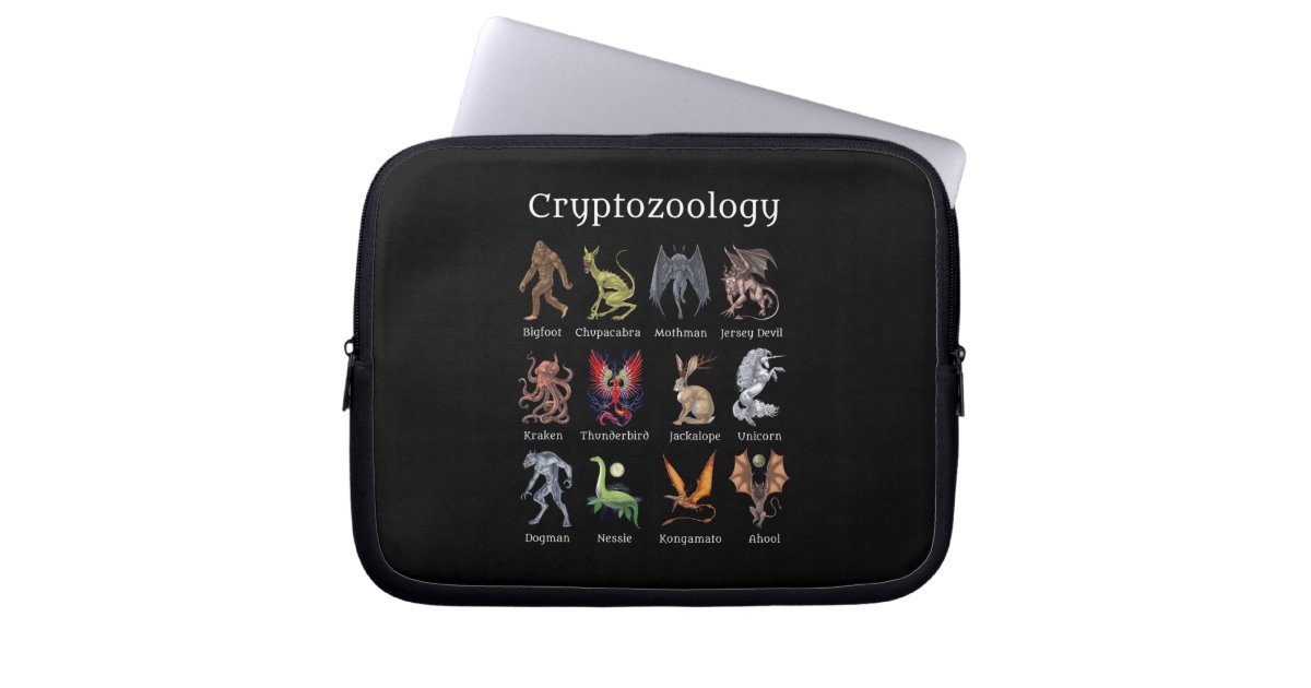 Cryptozoology Cryptid Creatures Laptop Sleeve | Zazzle