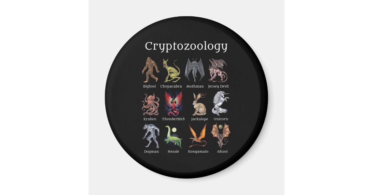 Cryptozoology Cryptid Creatures Magnet | Zazzle
