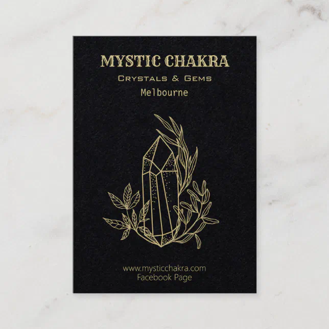 Crystal And Gem Business Card | Zazzle