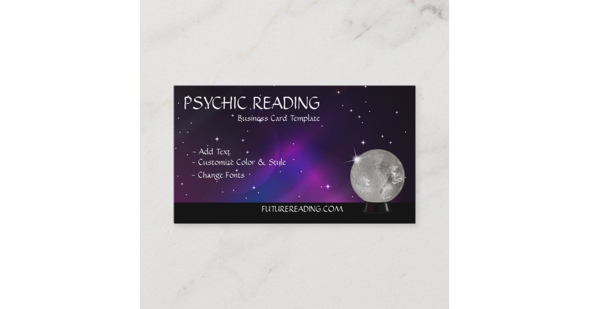 Crystal Ball Psychic Readings Business Card | Zazzle.com