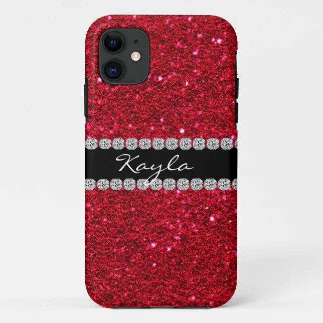 Crystal BLING RUBY RED IPHONE 5 Case | Zazzle