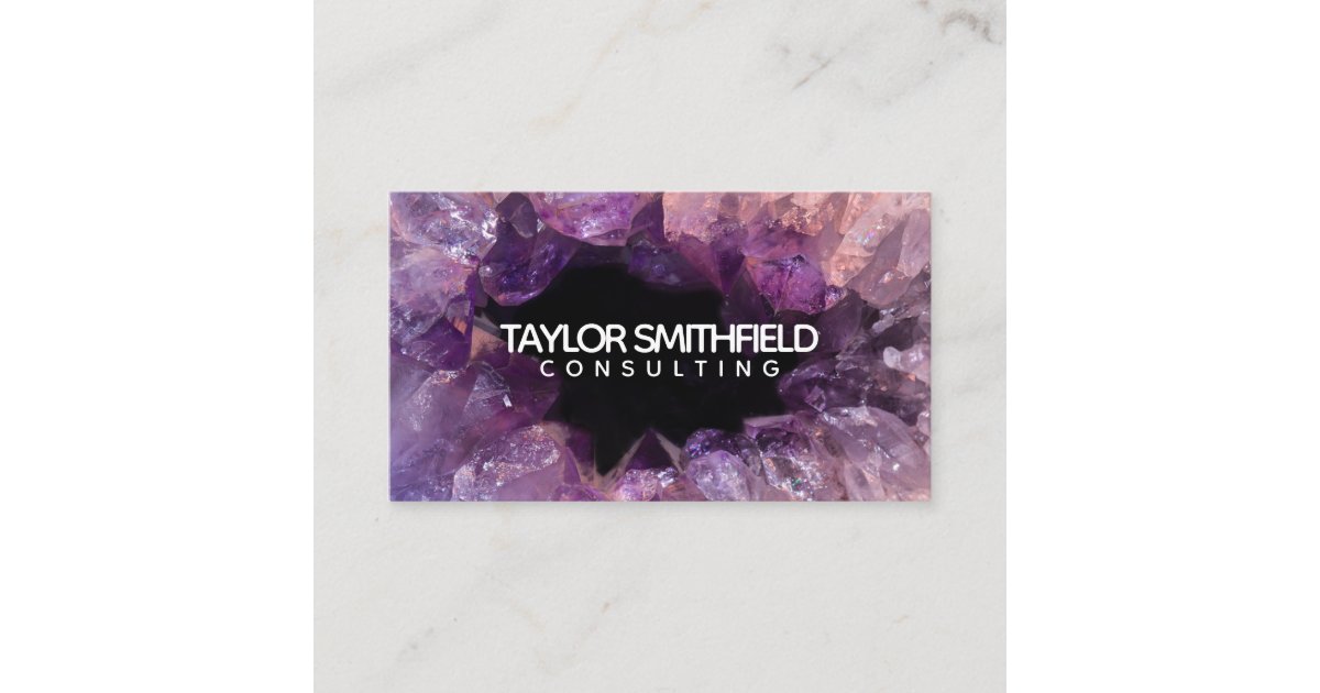 crystal gem business card | Zazzle