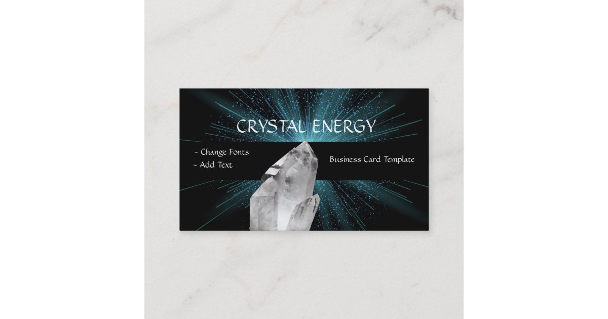 Crystal Healing Quartz Crystal Business Card | Zazzle