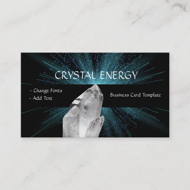 Crystal Healing Quartz Crystal Business Card | Zazzle