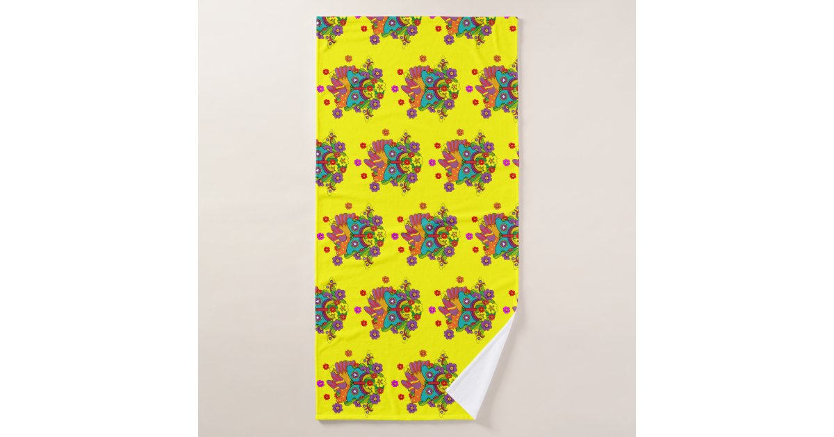 Crystal Tipps and Alistair Bath Towel | Zazzle