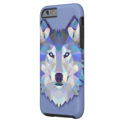 CRYSTAL WOLF Geometric Wolf Head Case-Mate iPhone Case | Zazzle
