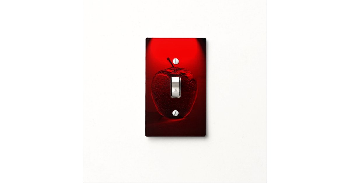 Crystallized Red Apple Light Switch Cover | Zazzle