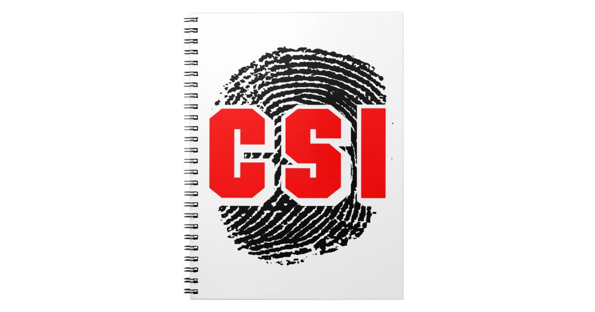 CSI NOTEBOOK | Zazzle