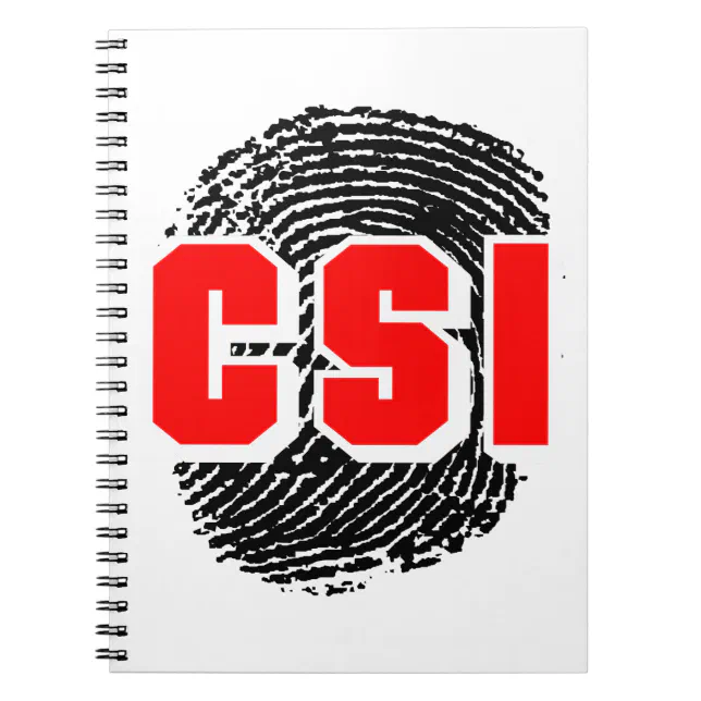 CSI NOTEBOOK | Zazzle
