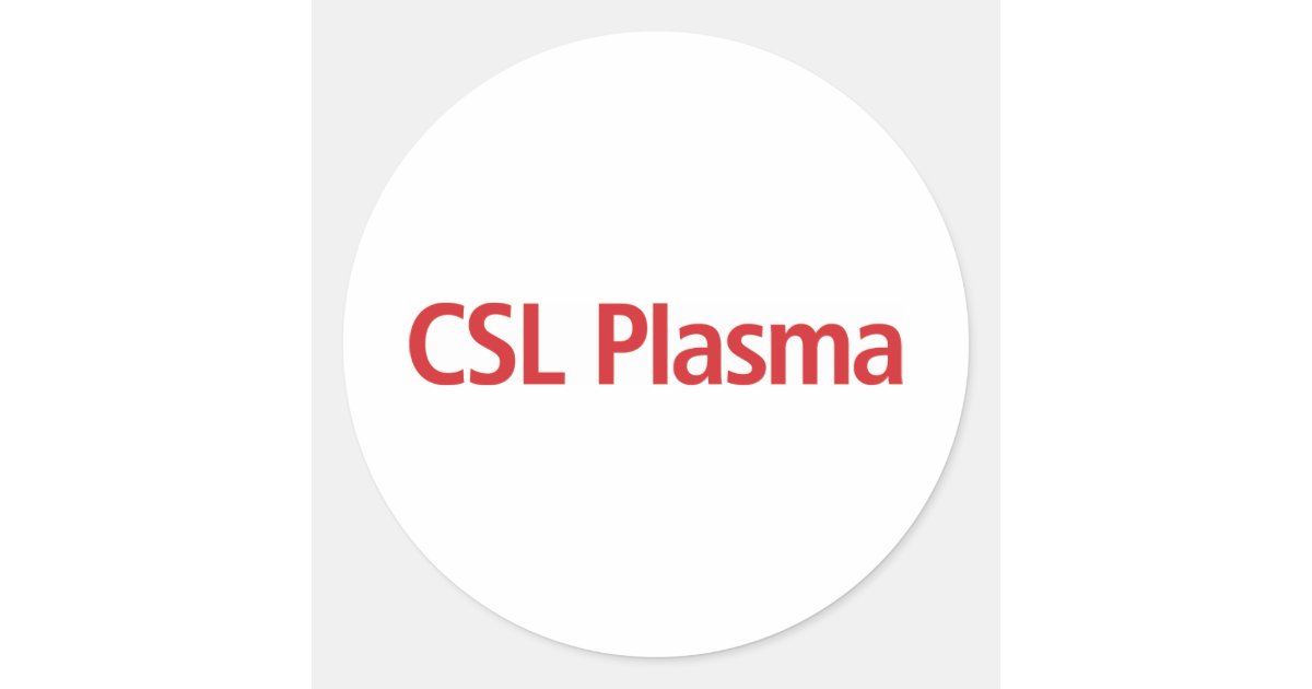 CSL Plasma Stickers | Zazzle.com