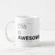 css is awesome , Sarcastic Gifts for programmer Coffee Mug | Zazzle