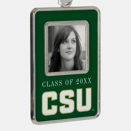 CSU Letter Mark Christmas Ornament | Zazzle