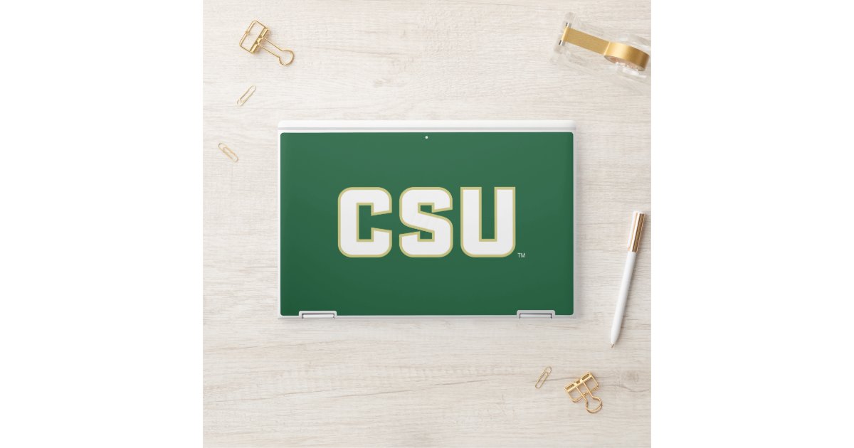 CSU Letter Mark HP Laptop Skin | Zazzle