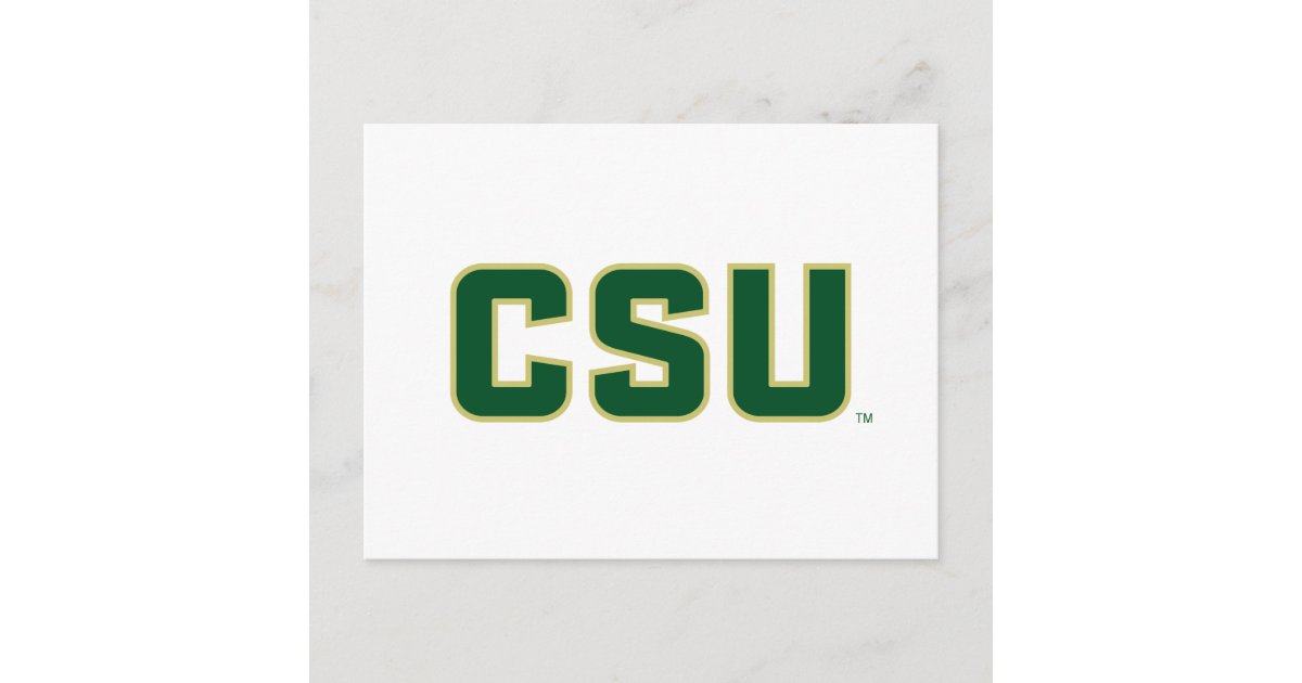 CSU Letter Mark Postcard | Zazzle