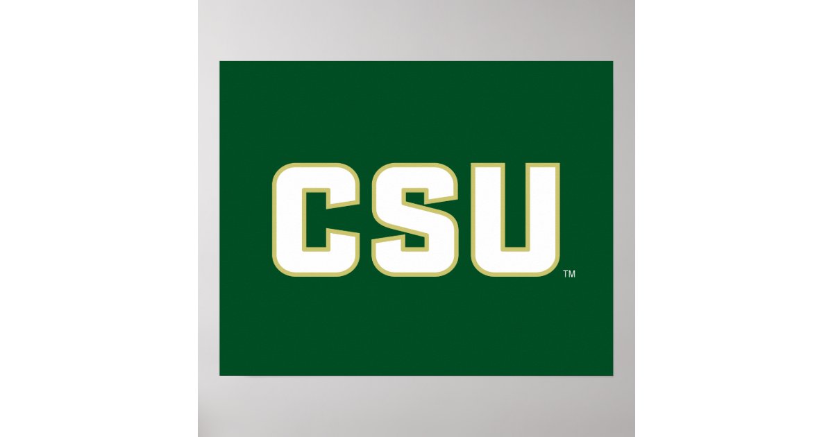 CSU Letter Mark Poster | Zazzle