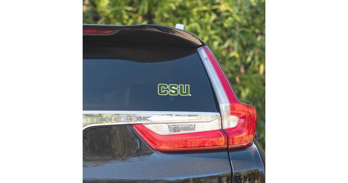 CSU Letter Mark Sticker | Zazzle