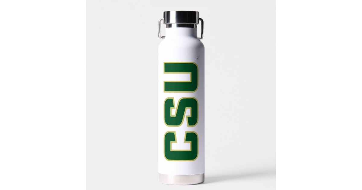 CSU Letter Mark Water Bottle | Zazzle