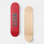 CSUN Logo on Red Skateboard | Zazzle