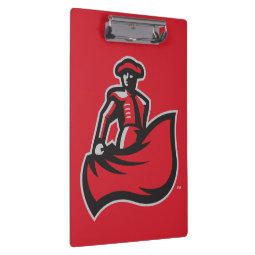 CSUN Matador with Cape - Red Clipboard | Zazzle