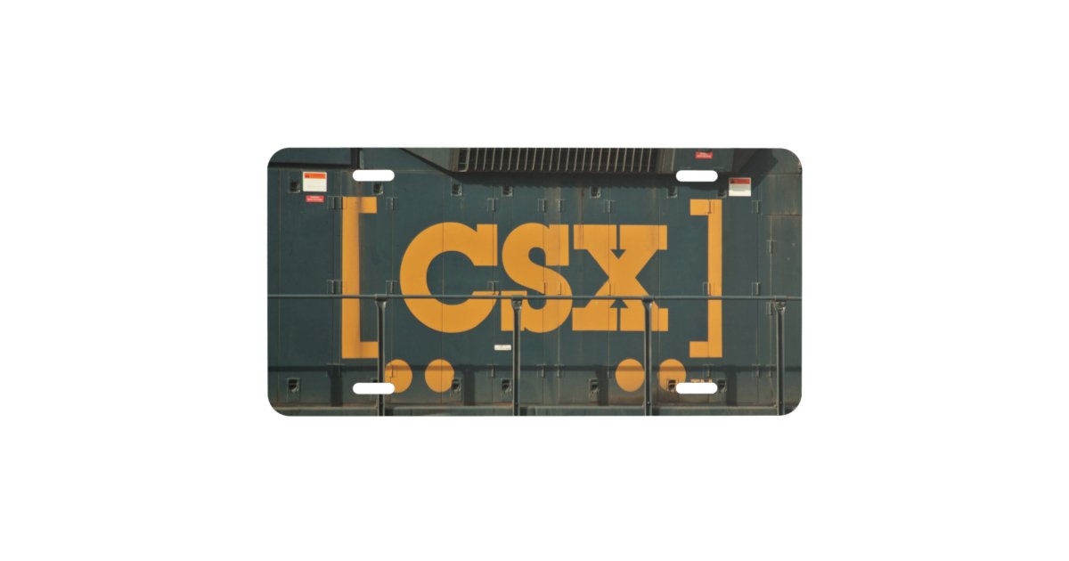 CSX Logo License Plate | Zazzle
