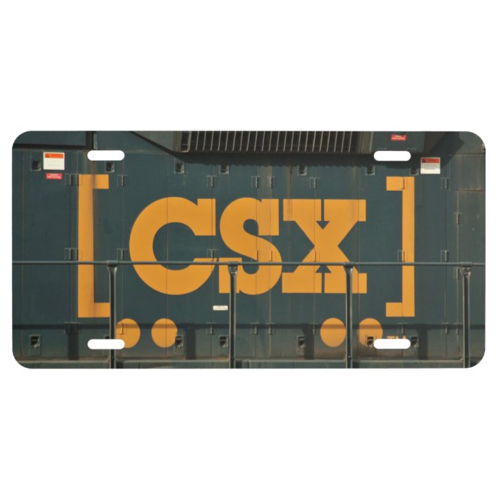 CSX Logo License Plate | Zazzle.com