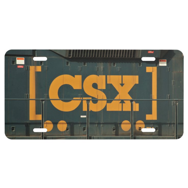 CSX Logo License Plate | Zazzle