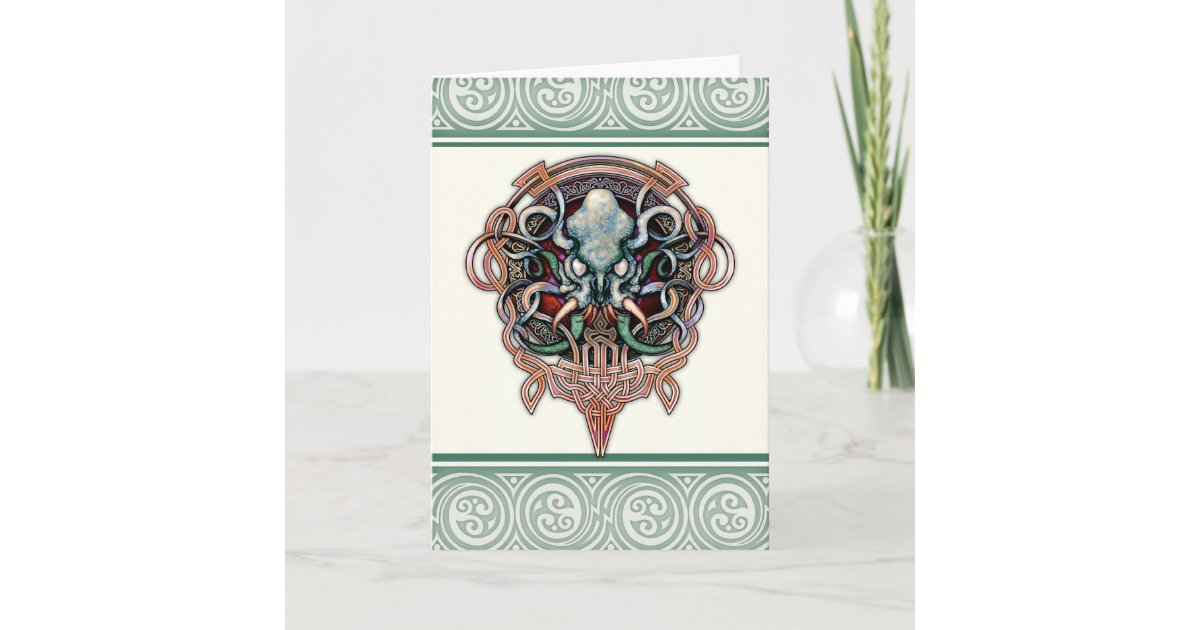 Ctheltic Cthulhu Greeting Card | Zazzle