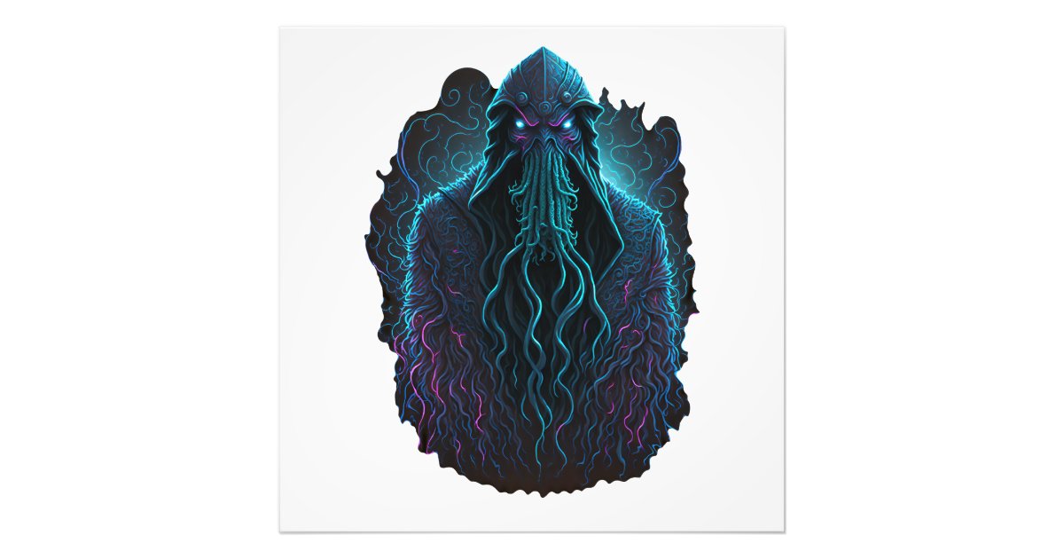 Cthulhu art futuristic design high quality photo print | Zazzle