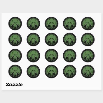 Cthulhu Classic Round Sticker | Zazzle