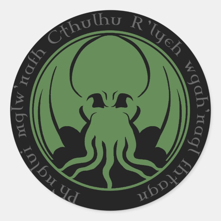 Cthulhu Classic Round Sticker | Zazzle.com